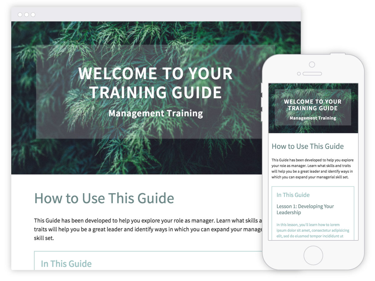 Training Guide Template For Self paced Learning Inkling